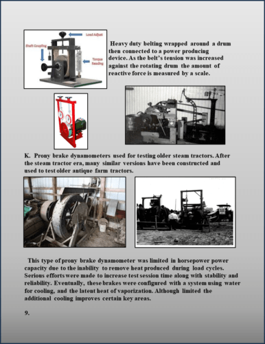 Prony Brake Dynamometers Past and Present ⋆ Dyno Tech Services